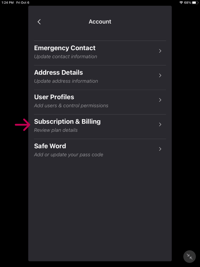 Update Payment Method